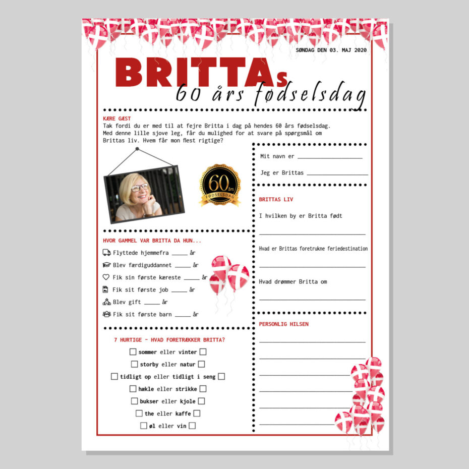 Underholdning til Fødselsdag med egne billeder ⋆ Magiske Tider