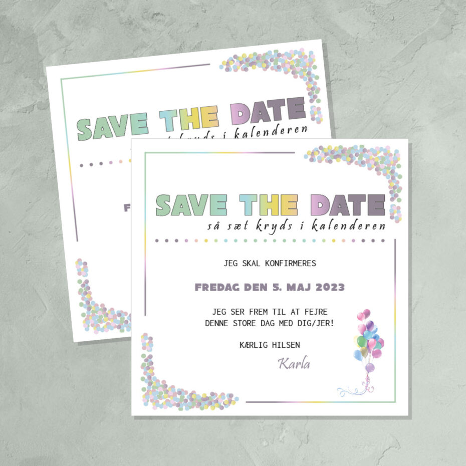 Save the date kort ⋆ Magiske Tider